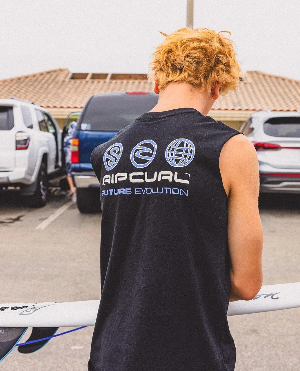 Future Evolution Muscle - Boy (8-16 years) - Black - Surf Boys Clothing for mens – Rip Curl ...