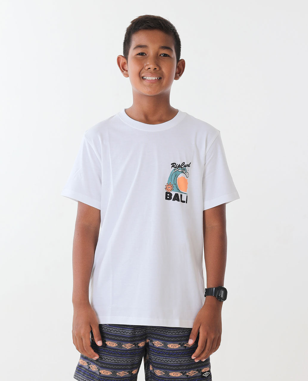 Stoked Destination Tee - Boy (8-16 years) - White - Surf Clothing for ...