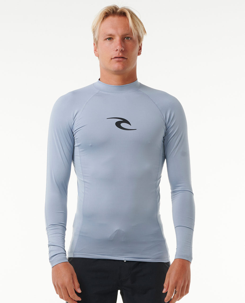 Waves UV Long Sleeve Rash Vest - Sparky Blue - Surf Wetsuits for mens ...