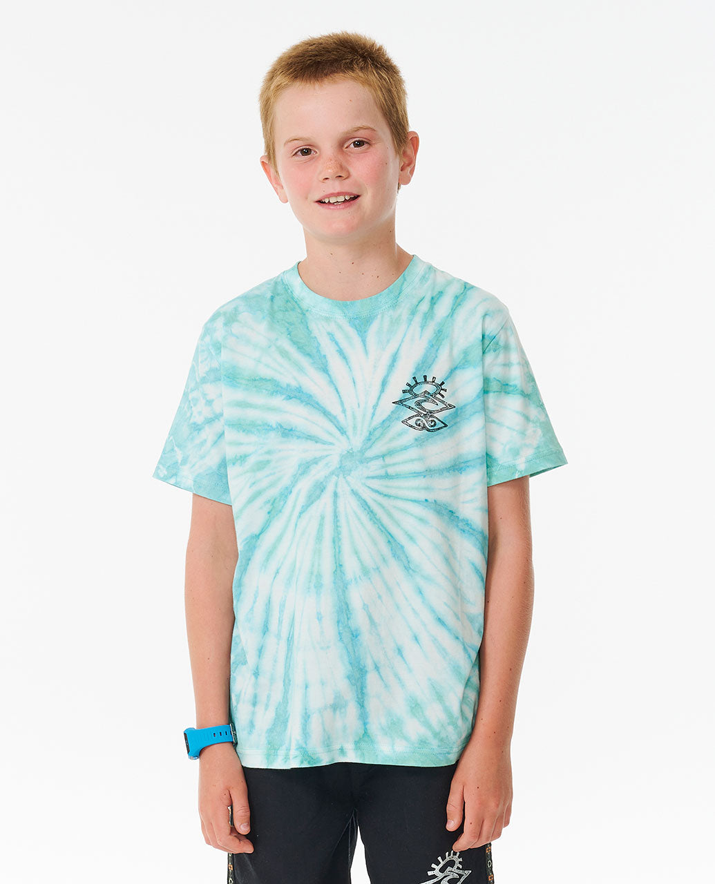 Shred Rock Tie Dye Tee - Boy (8-14 years) - Surf Boys Clothing for mens ...