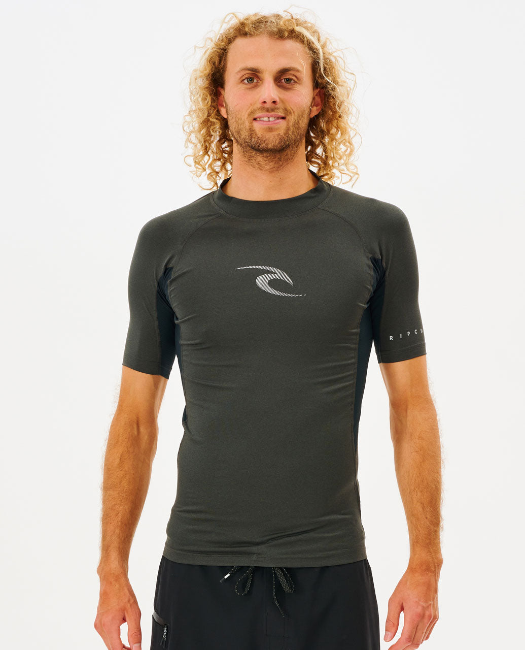 Waves Short Sleeve UV Tee Rash Vest - Surf Wetsuits for mens – Rip Curl ...