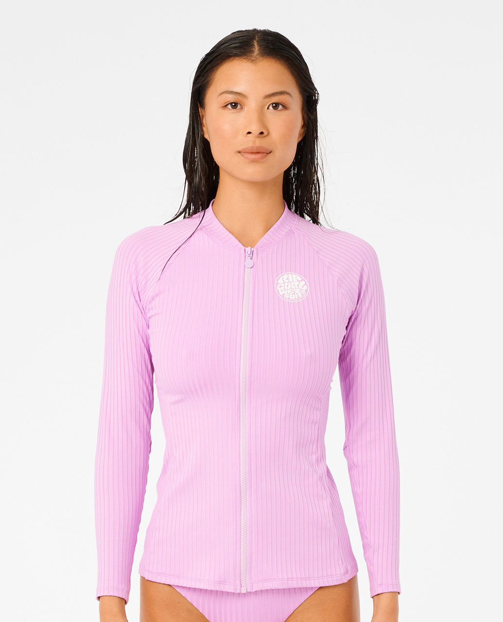 Premium Surf Zip Through Long Sleeve UV Rash Vest - Surf Wetsuits for ...